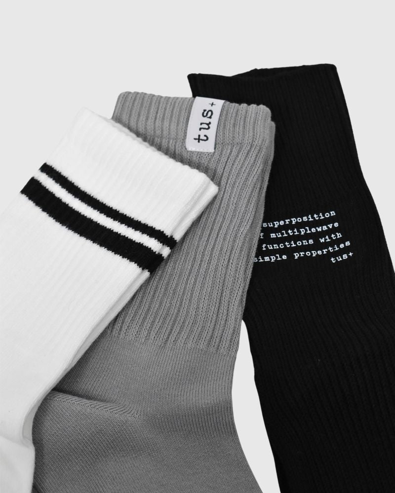 tus+ 3MIX COLOR PACK SOCKS タスプラス 3足セット 靴下 ギフト – miel ONLINE SHOP